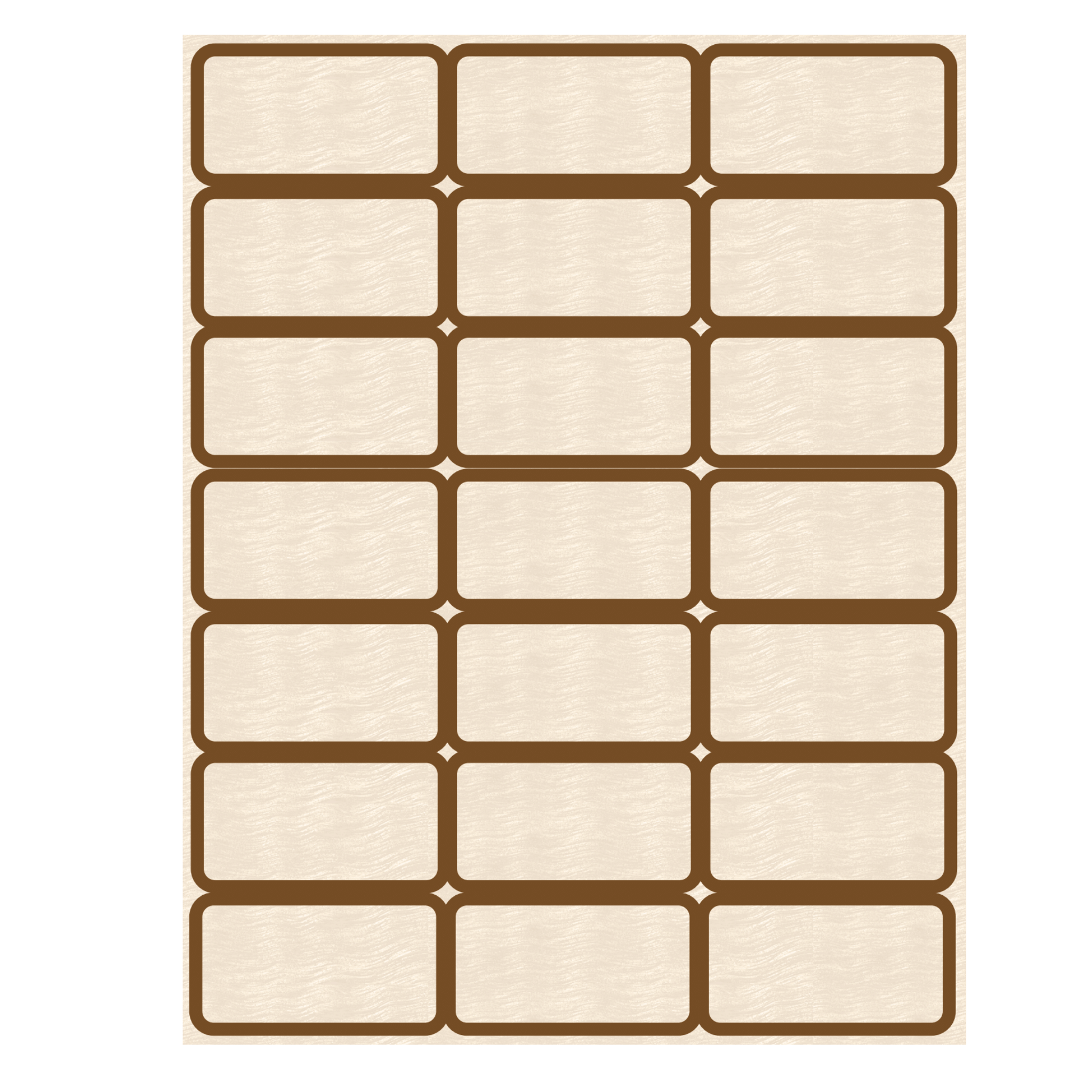 Blank Diaper Bin Signs - Set of 21