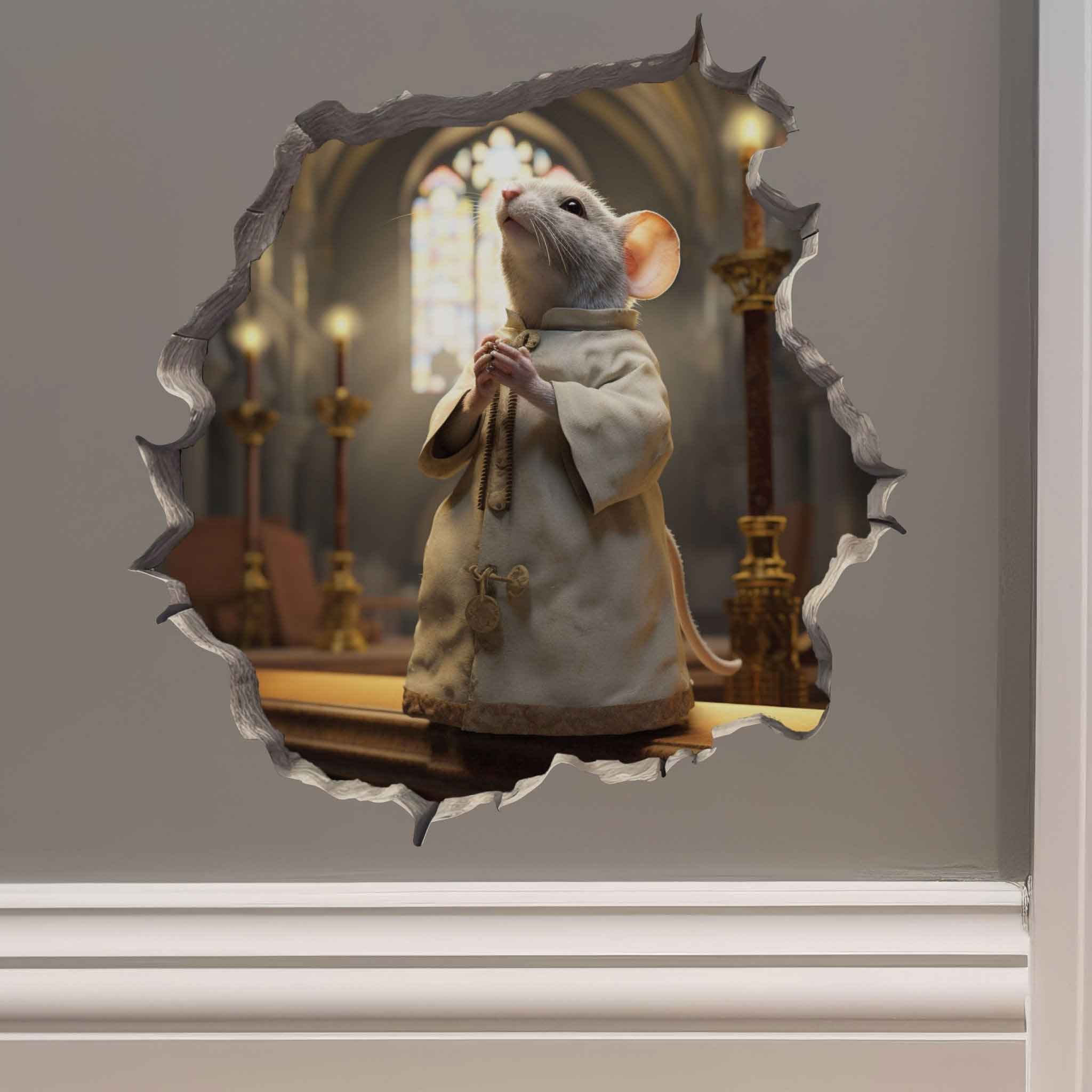 Chapel Mouse Hole Decal