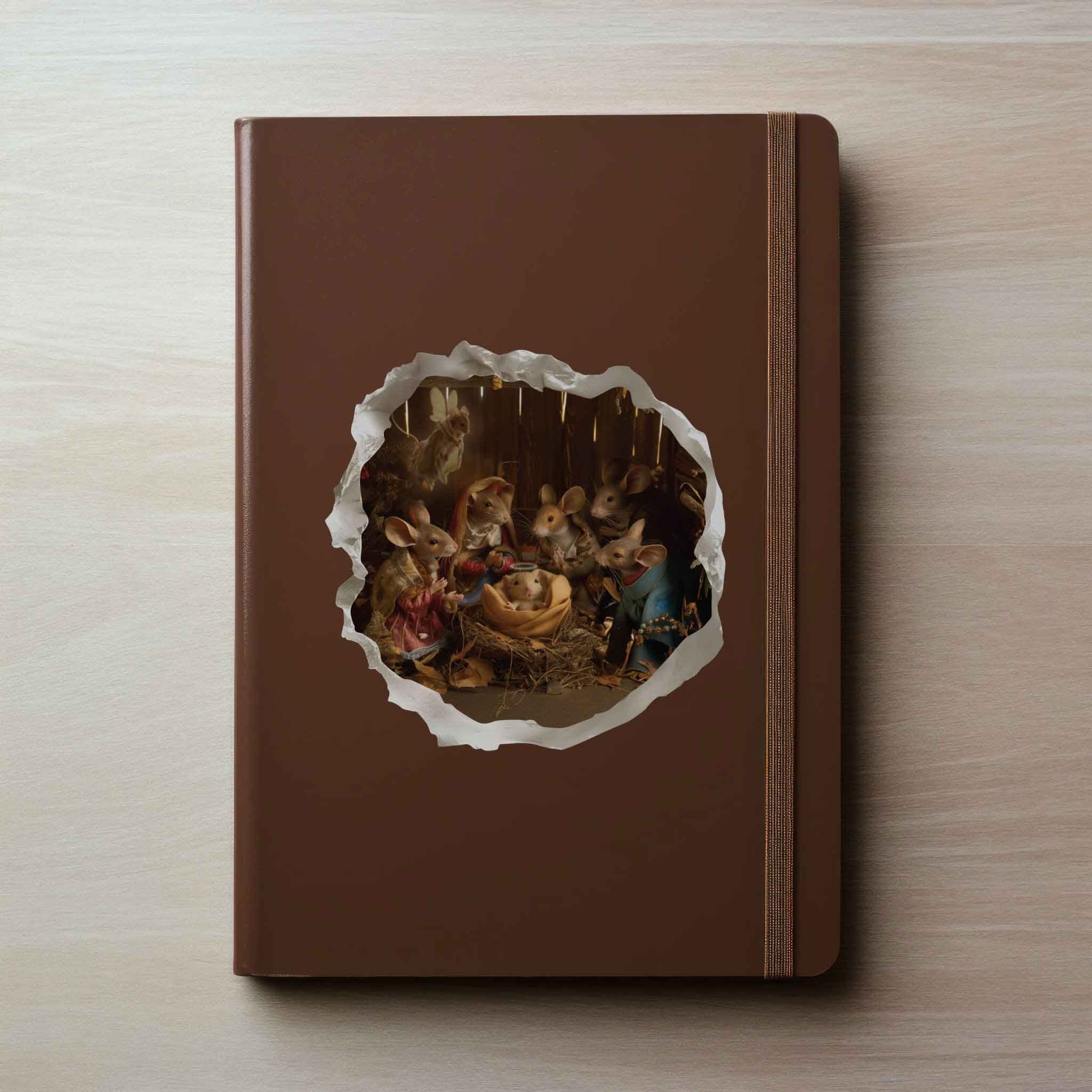 Christmas Nativity Mouse Hole Decal