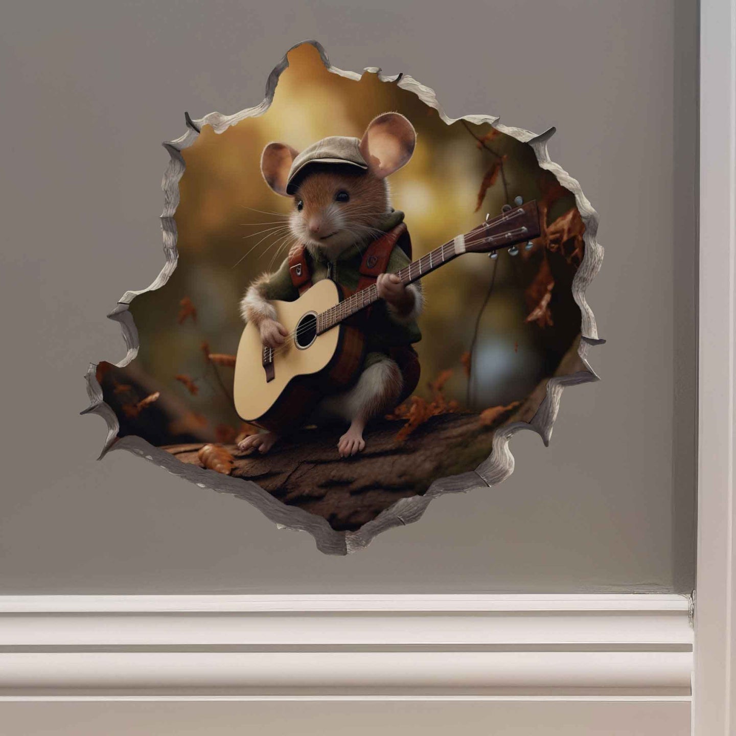 Mouse Hole Wall Decals