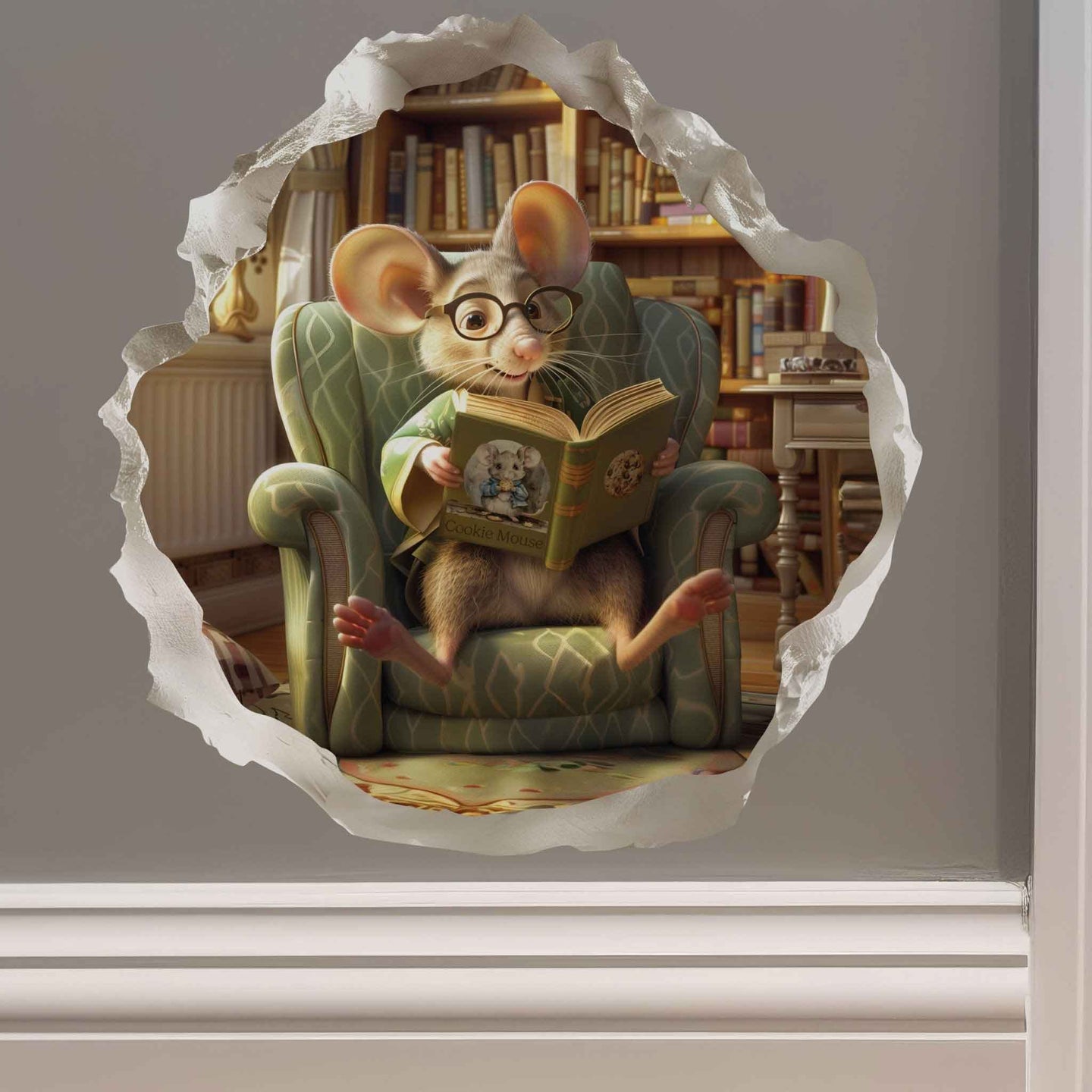 Mouse Hole Wall Decals
