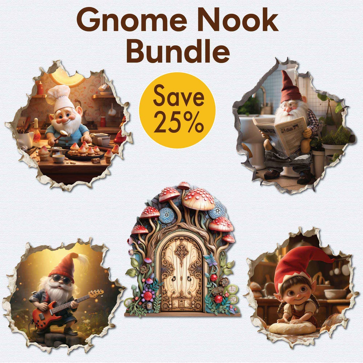 Gnome Hole Decals