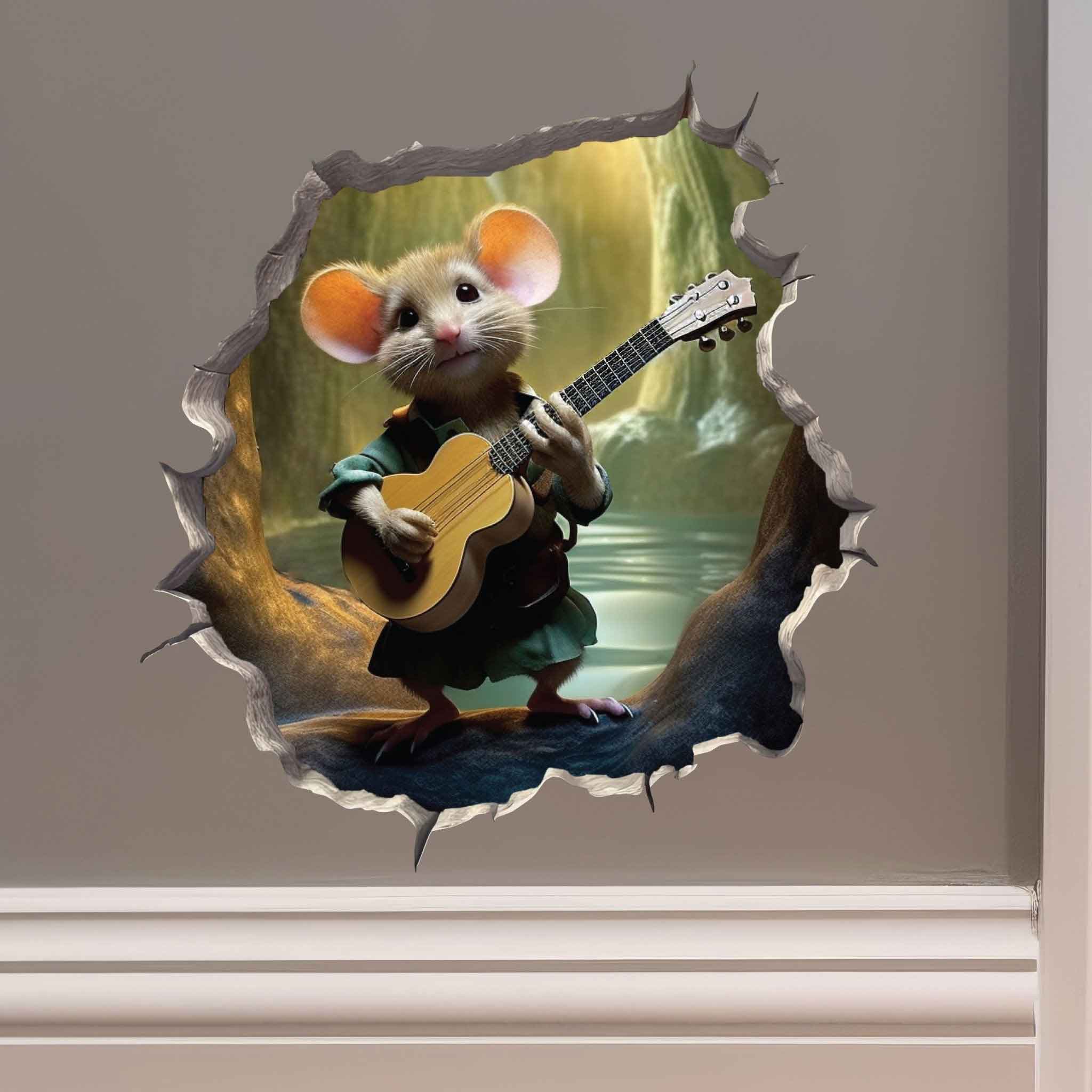 Bard Mouse Hole Sticker