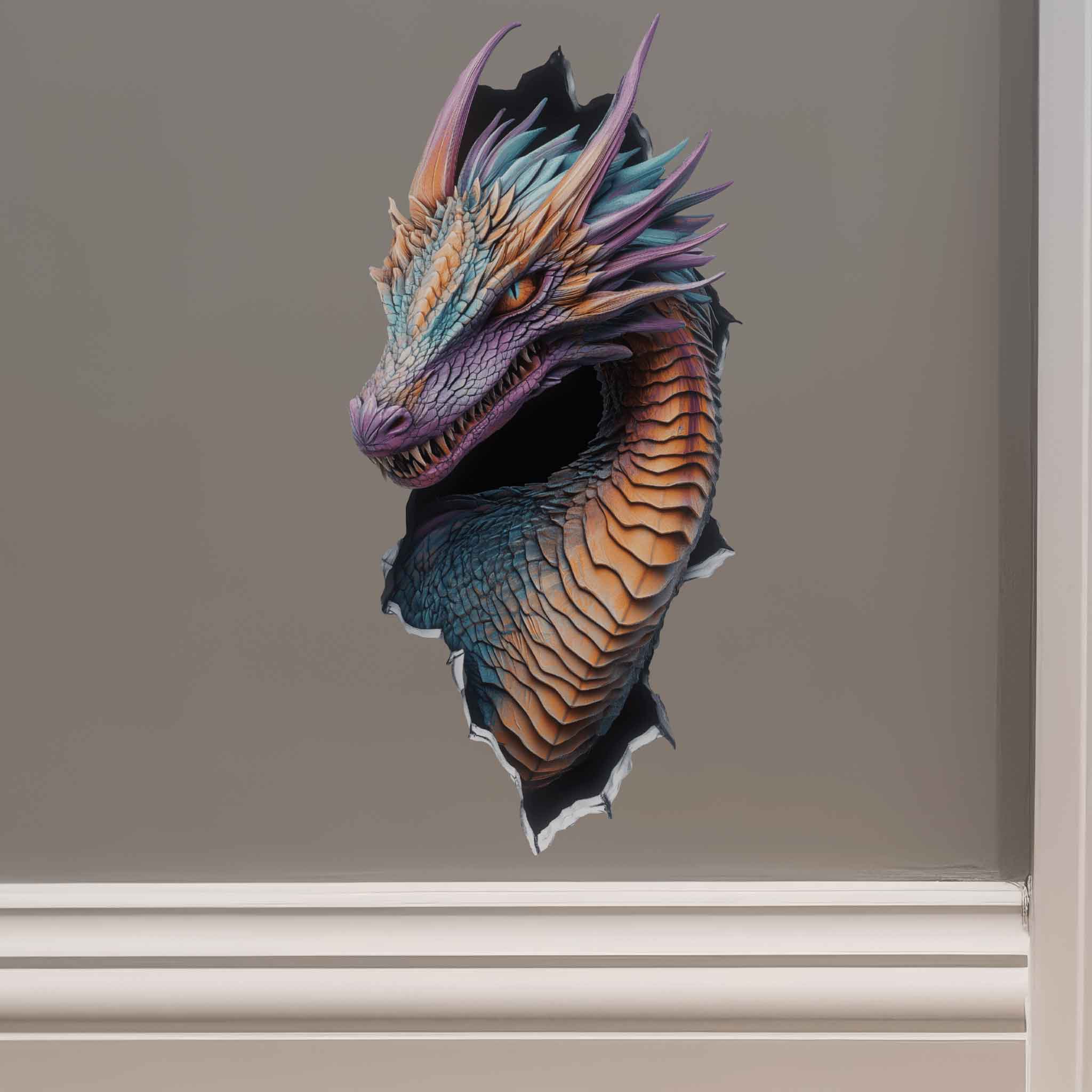 Pearlescent Dragon Hole Decal