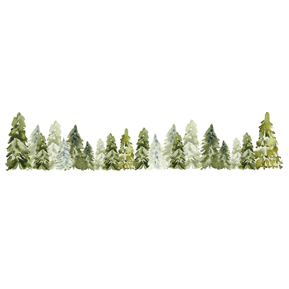 Pine Tree Wall Border