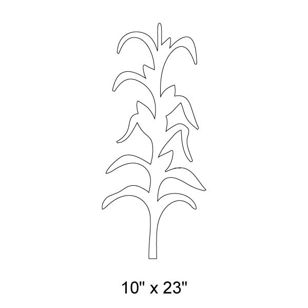 Corn Stalk Silhouette