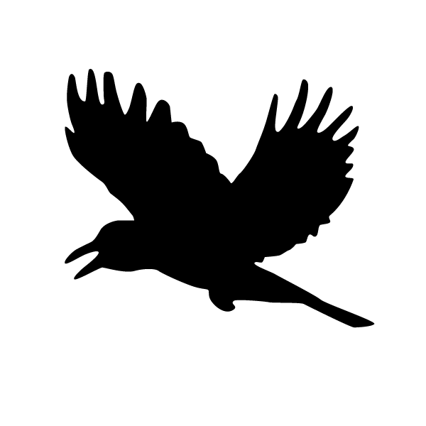 Flying Crow Stencil