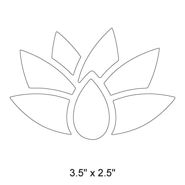 Lily Pad Cut Out Pattern