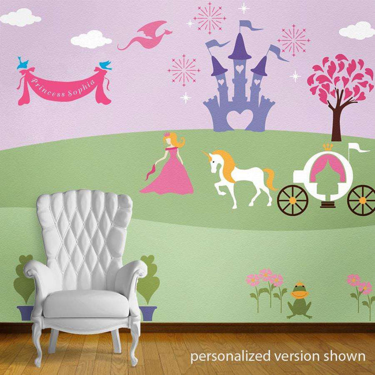 Princess Wall Stickers & Stencils | Princess Themed Wall Murals