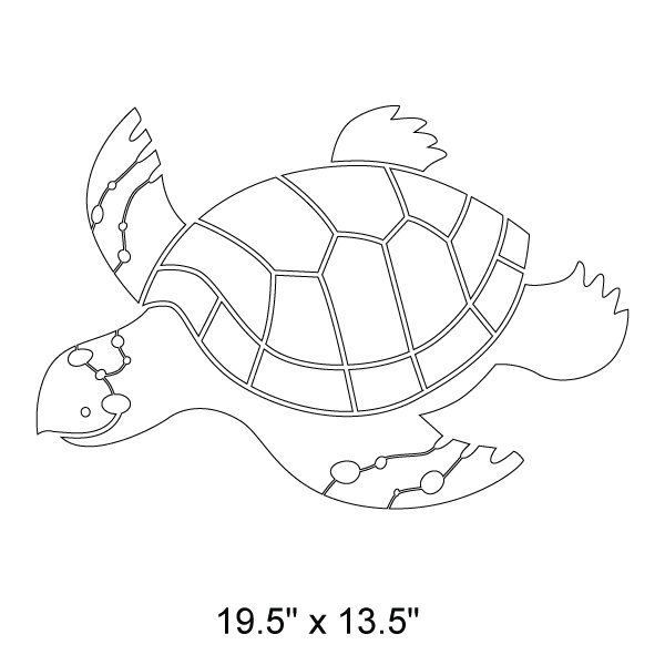 Cute Turtle Stencil