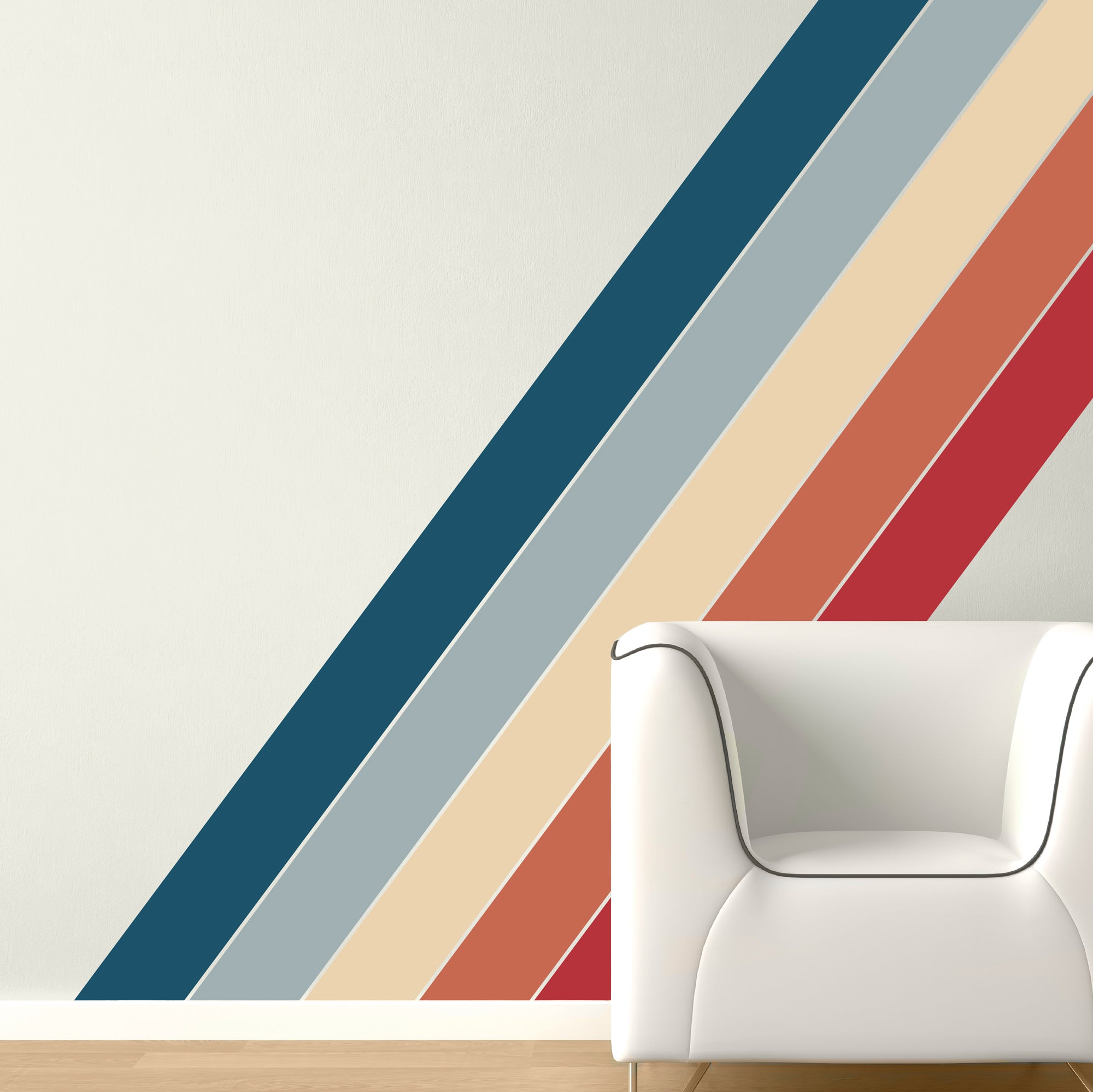 Solid Stripe Wall Decals 25 Feet