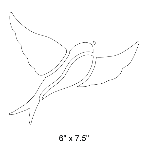 Flying Bird Template Printable
