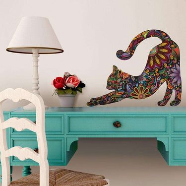 Cat Wall Stickers for Children | Cat Stencils for Walls