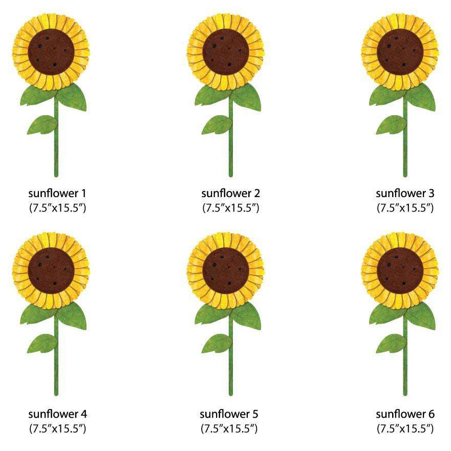 Sunflowers Sticker Decal Pack